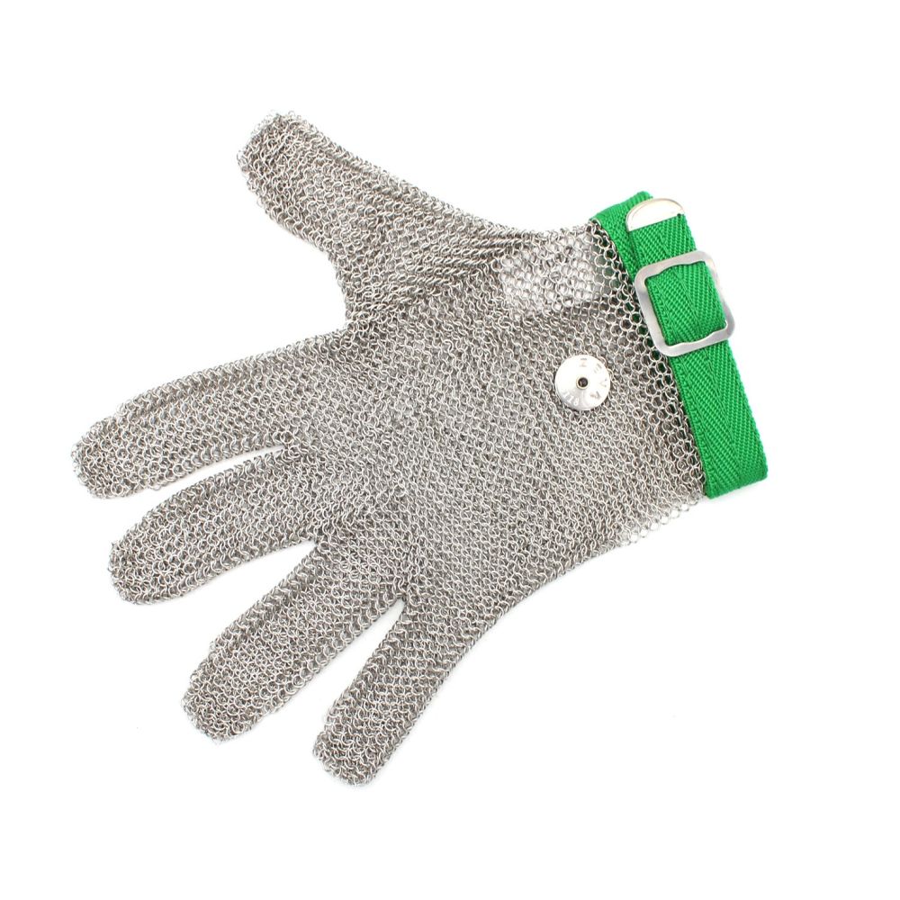 ZEVA 5 FINGER CHAINMAIL GLOVE GREEN EX SMALL | Zeva Mundial